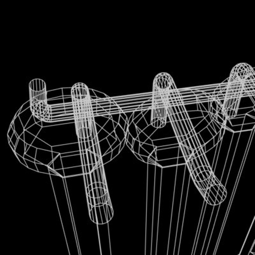 3d Set Wrenches Model