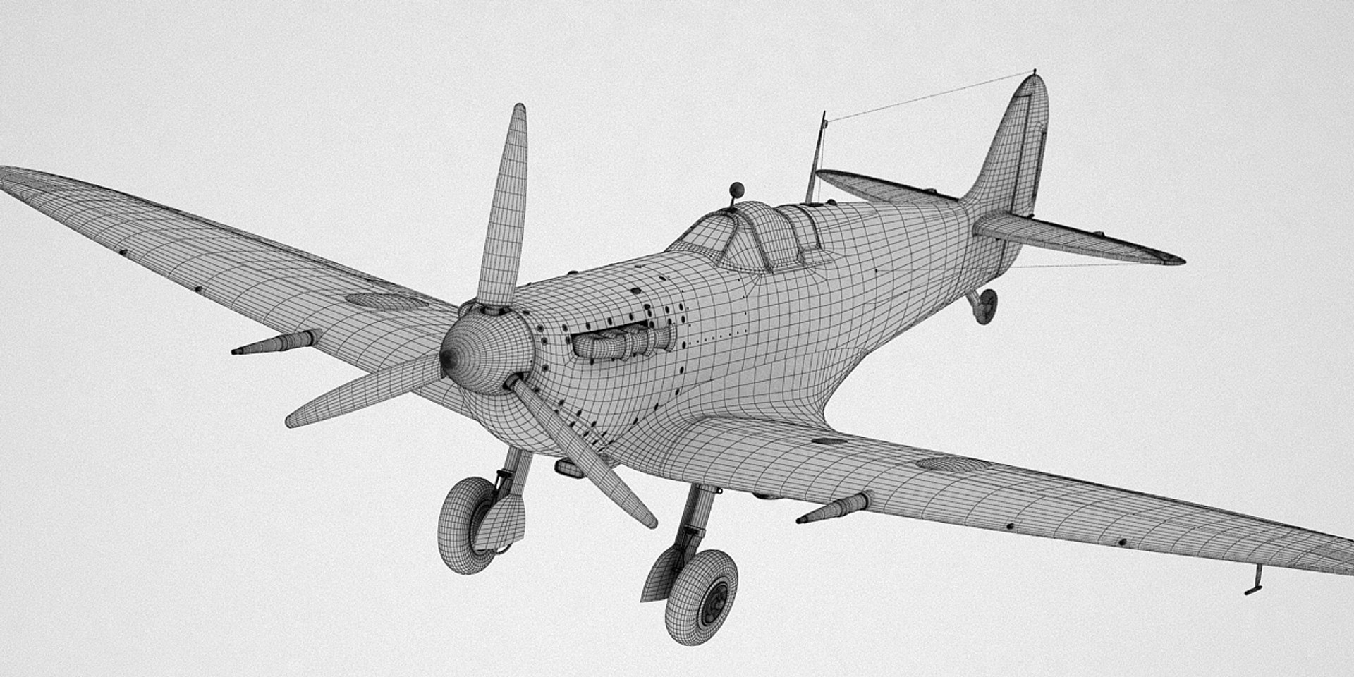 Supermarine Spitfire Mk Airplane Model - TurboSquid 1659301