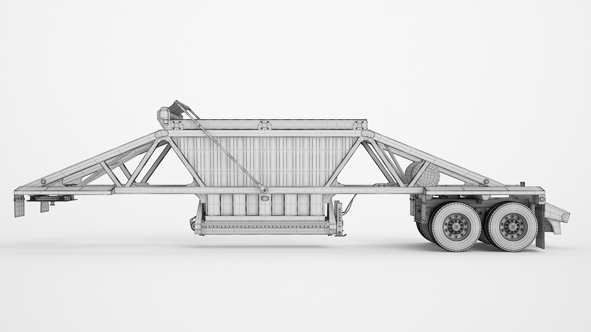 Belly Dump Trailer 04 3D Model - TurboSquid 2046219