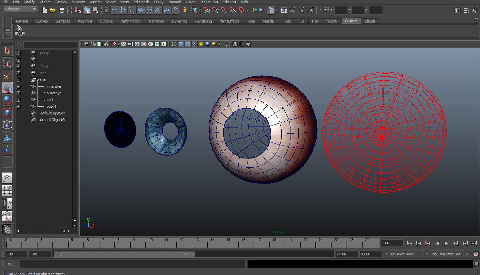 human eye 3d ma