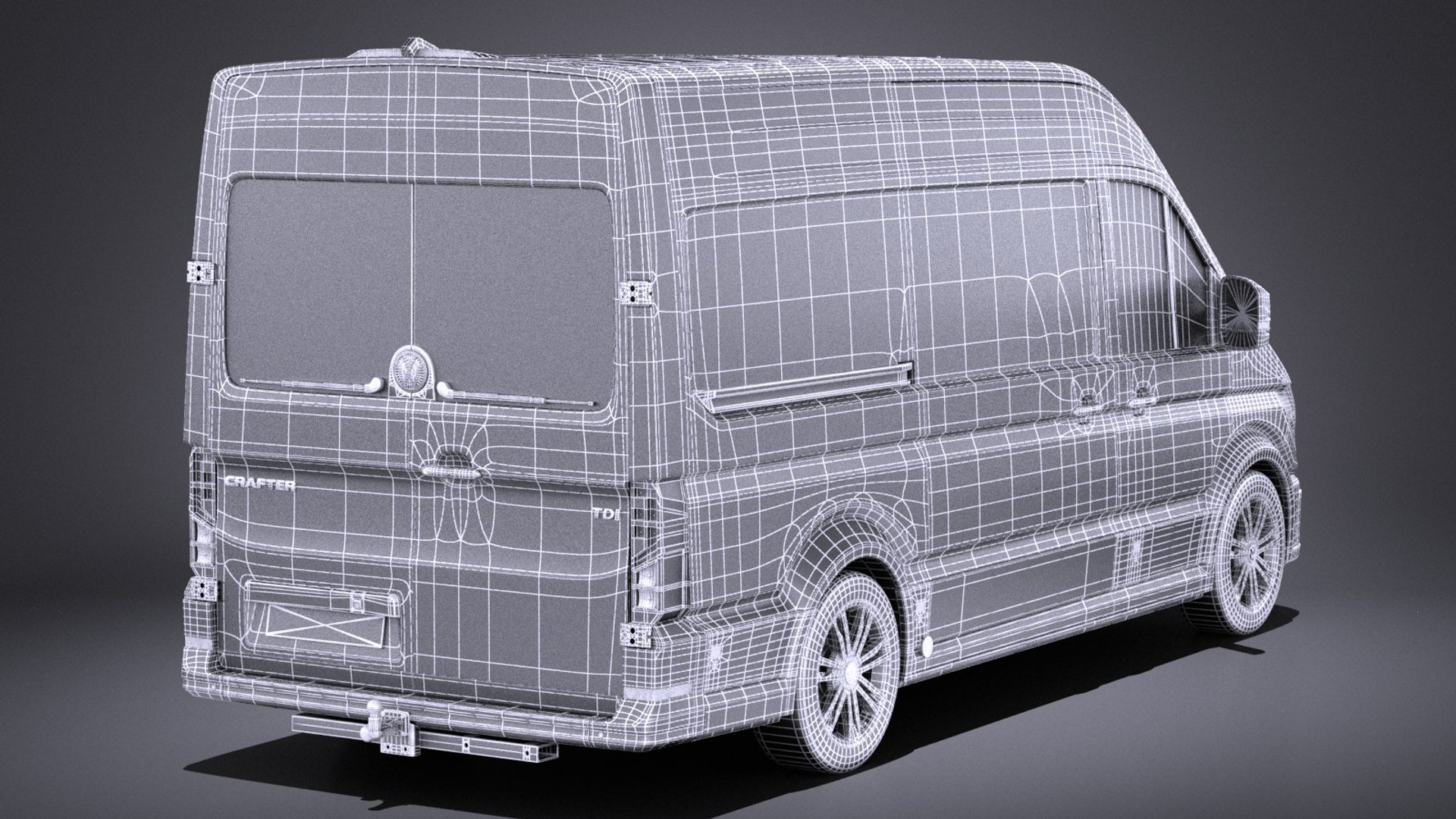 Volkswagen Crafter 2018 3D Model - TurboSquid 1266315