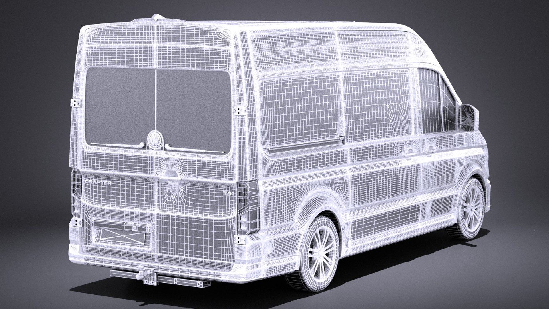 Volkswagen Crafter 2018 3D Model - TurboSquid 1266315