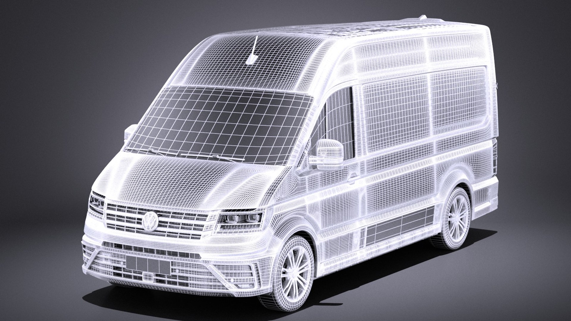 Volkswagen Crafter 2018 3D Model - TurboSquid 1266315