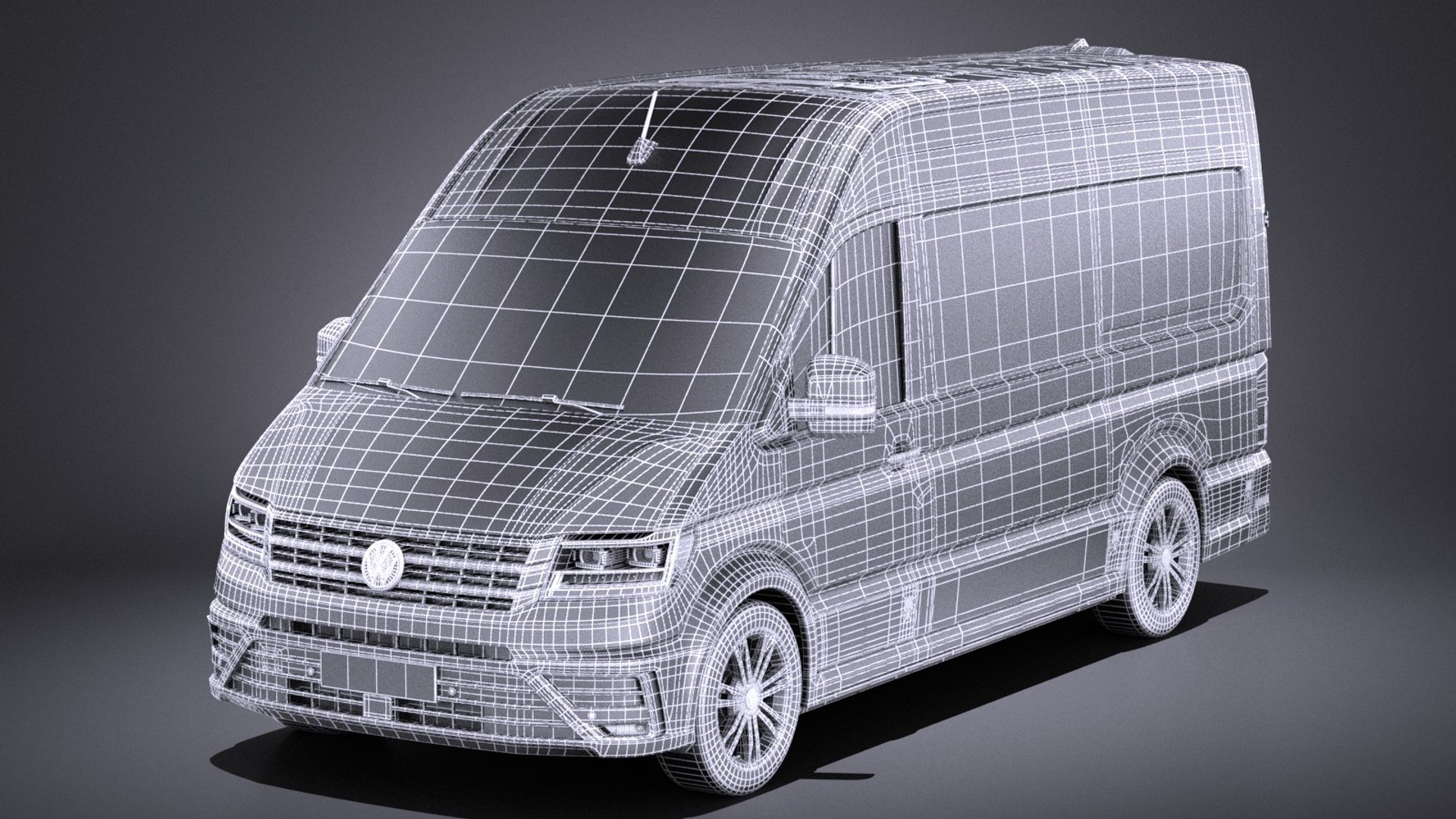 Volkswagen Crafter 2018 3D Model - TurboSquid 1266315