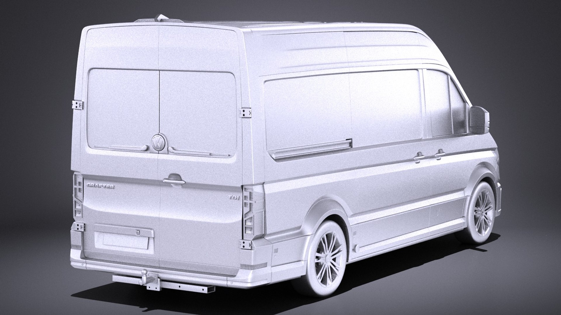 Volkswagen Crafter 2018 3D Model - TurboSquid 1266315