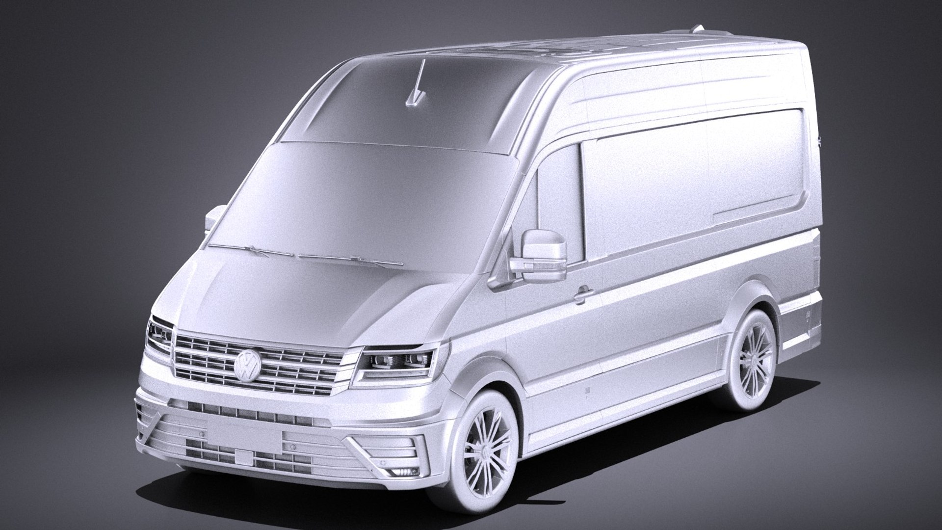 Volkswagen Crafter 2018 3D Model - TurboSquid 1266315