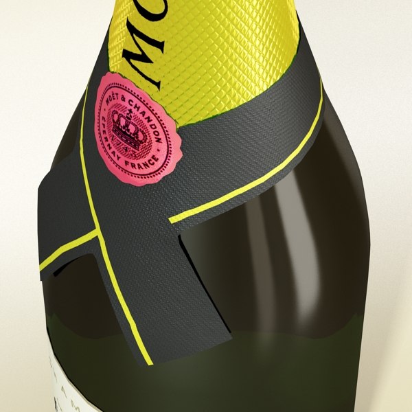 champagne moet chandon 3d model