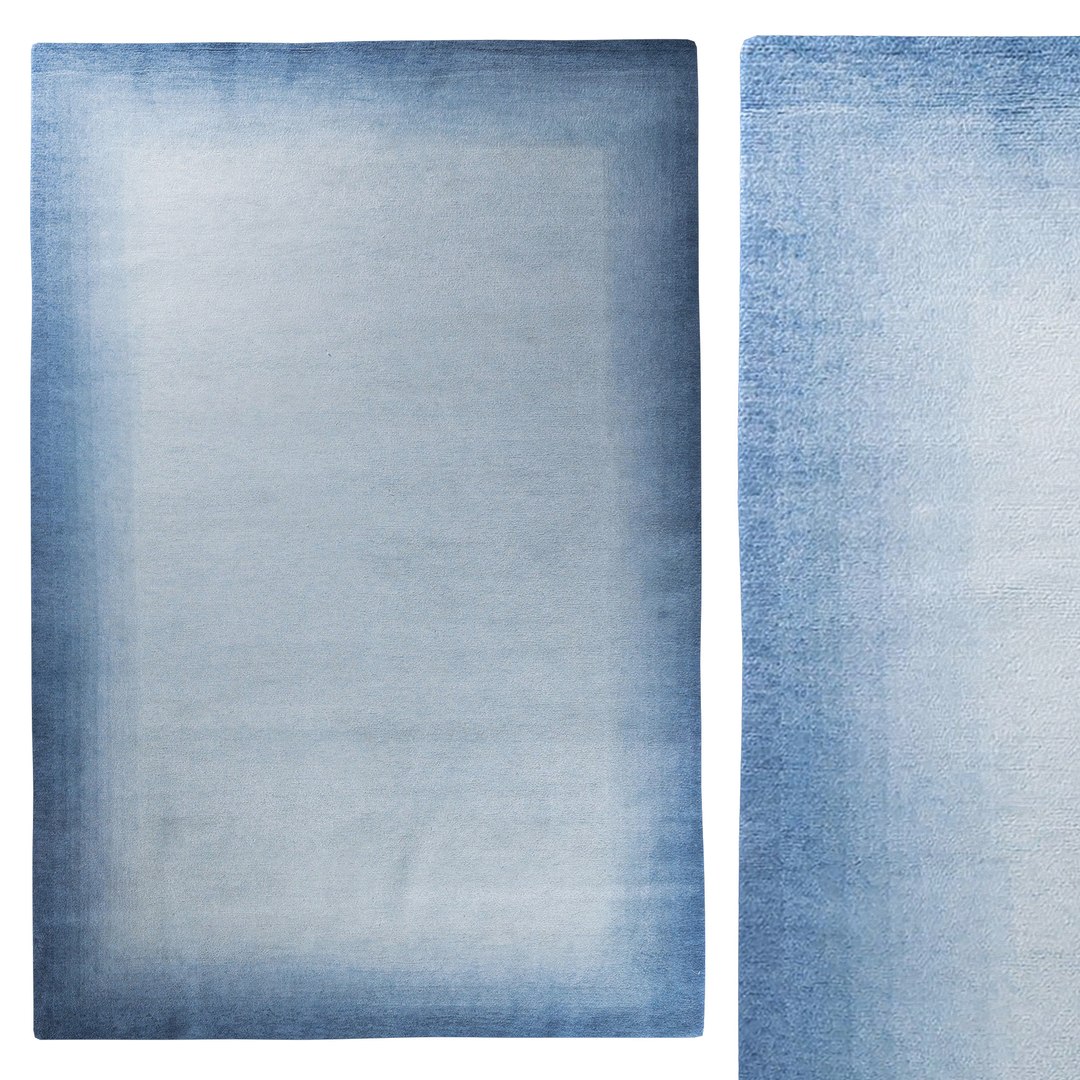 3D Model Bamboo Wool Border Blue - TurboSquid 2200607