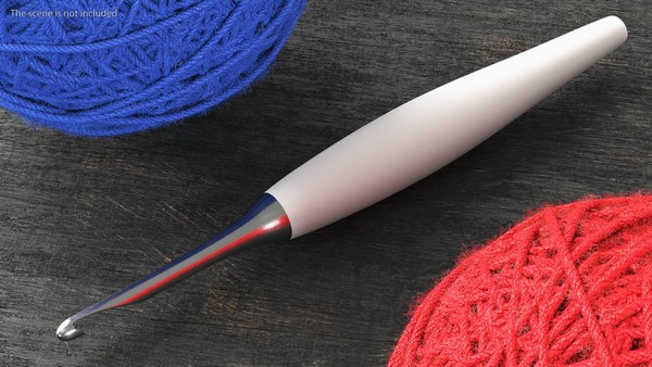 modelo 3d Aguja de ganchillo con mango de plástico - TurboSquid 1980717