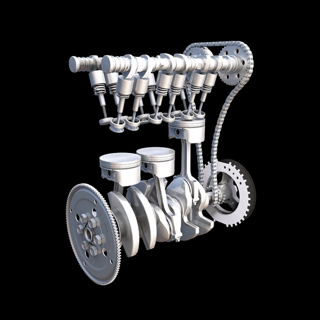 3D Model Cylinder Engine - TurboSquid 1317670
