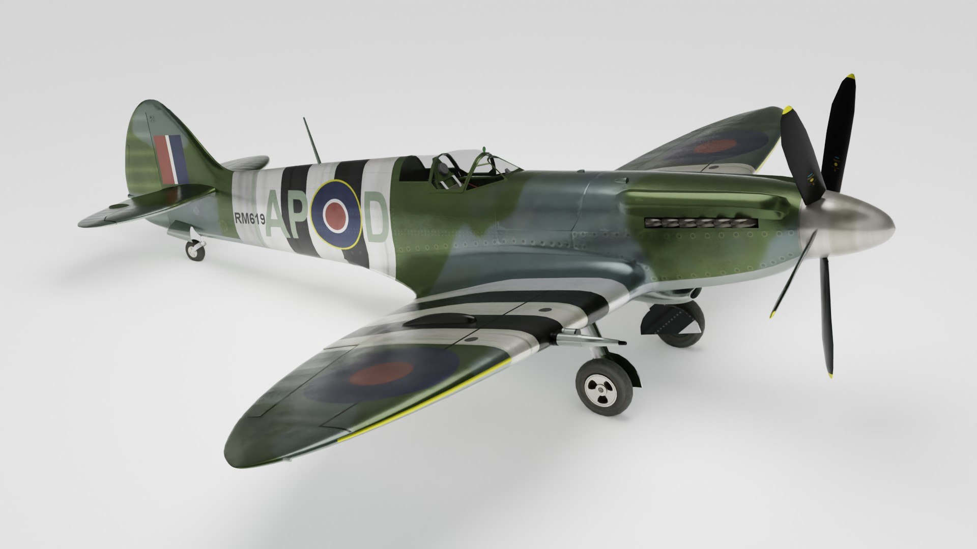 3dsmax Mk Xiv Spitfire Supermarine