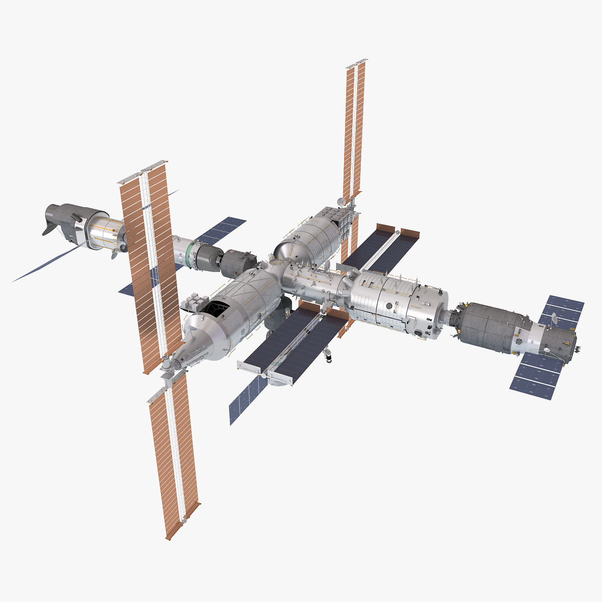 Chinese space station 3D model - TurboSquid 1697411
