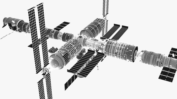 Chinese space station 3D model - TurboSquid 1697411