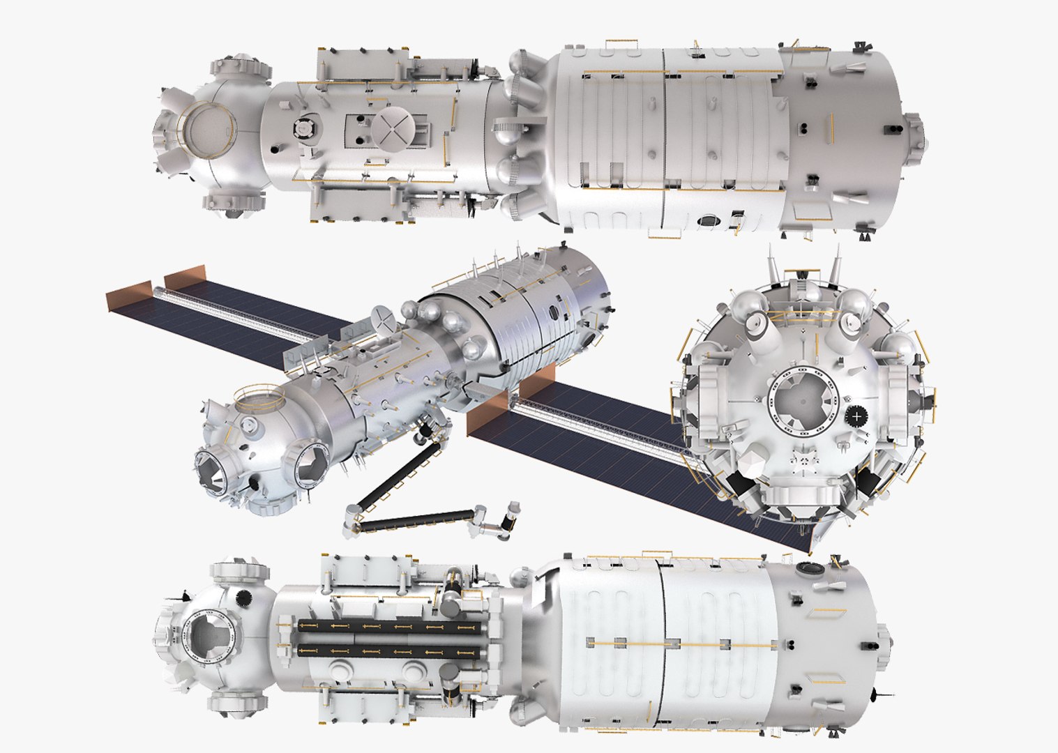 Chinese Space Station 3D Model - TurboSquid 1697411