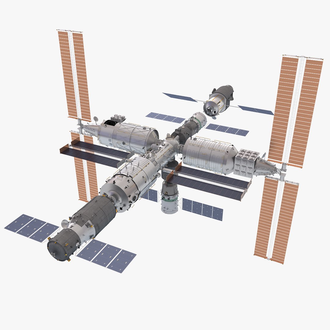 Chinese space station 3D model - TurboSquid 1697411