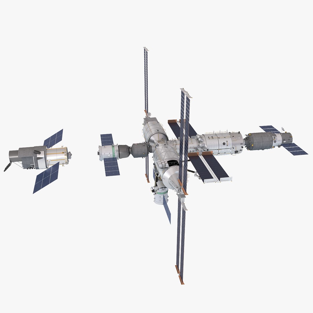Chinese space station 3D model - TurboSquid 1697411