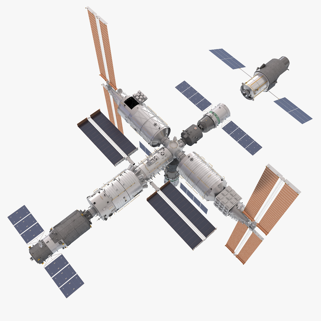 Chinese space station 3D model - TurboSquid 1697411