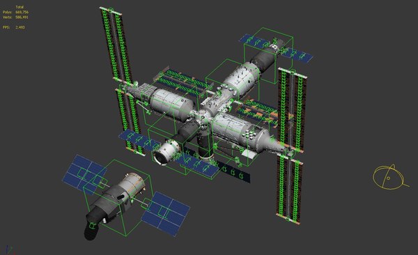 Chinese space station 3D model - TurboSquid 1697411