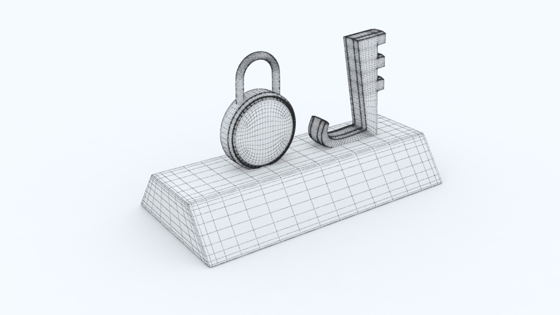 L For Lock 3D Model - TurboSquid 1896819