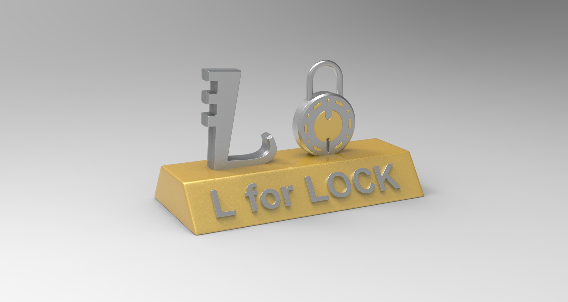 L For Lock 3D Model - TurboSquid 1896819