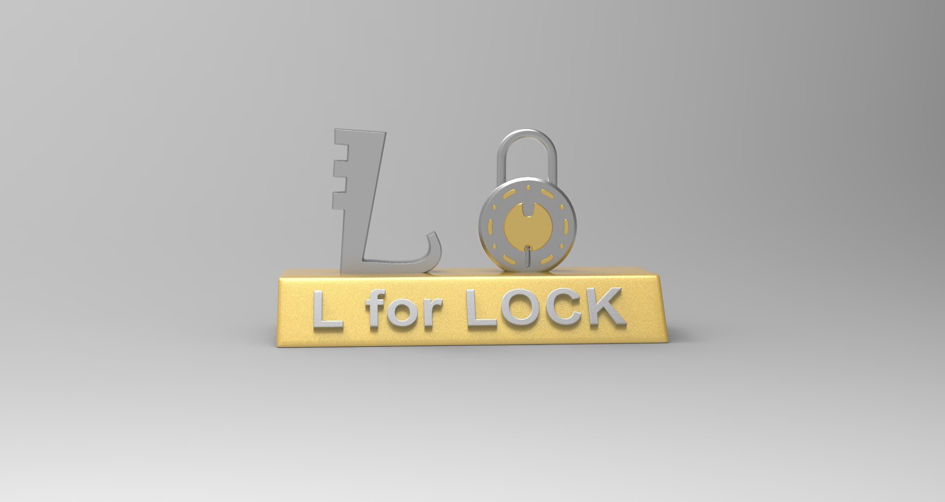 L For Lock 3D Model - TurboSquid 1896819