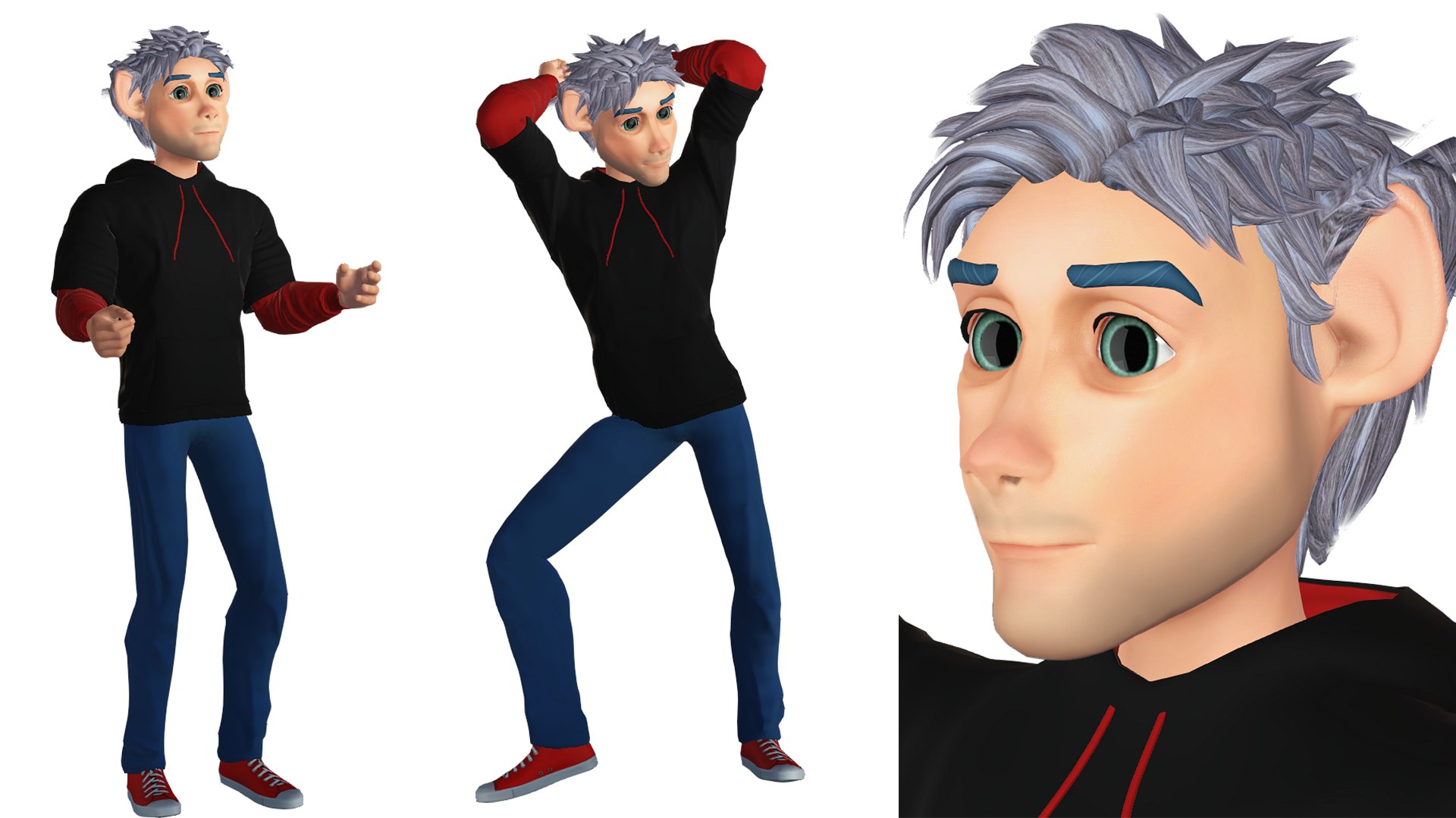 3D Cartoon Rigged Cute Man-Kaigo Character 3D Model Model - TurboSquid ...