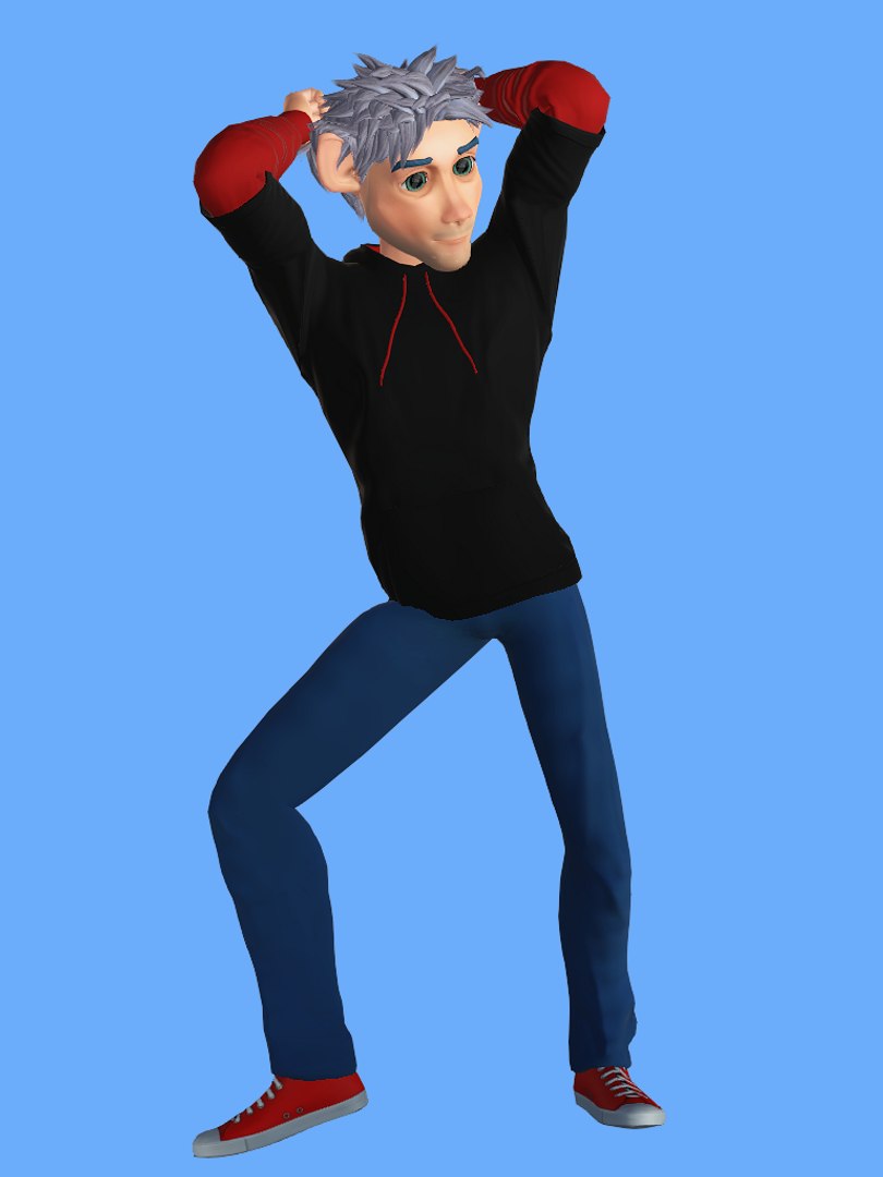 3D Cartoon Rigged Cute Man-Kaigo Character 3D Model Model - TurboSquid ...