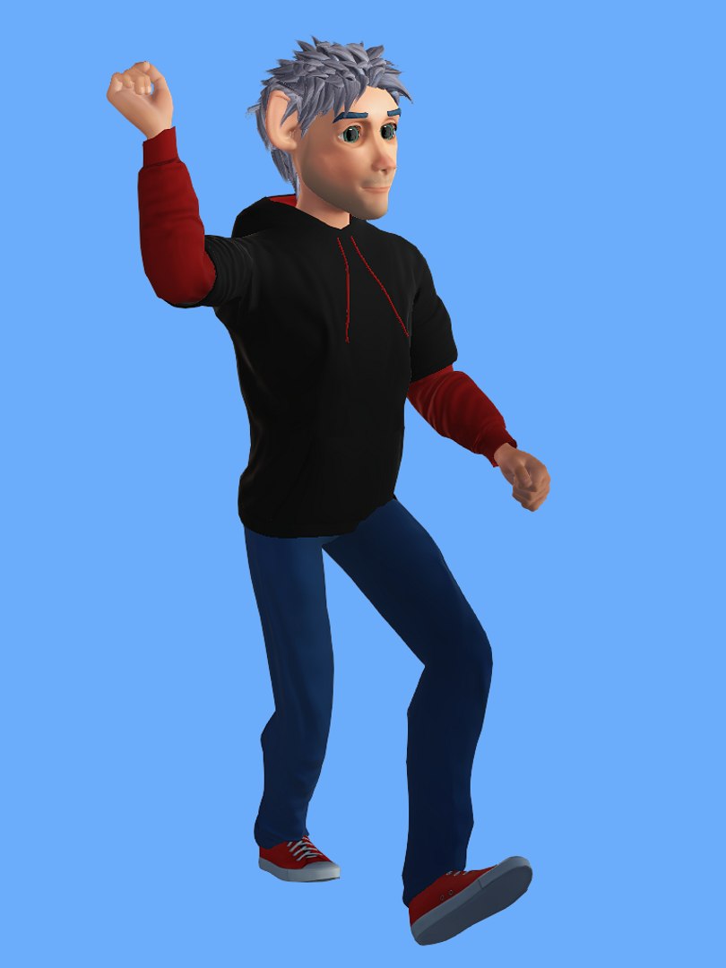 3D Cartoon Rigged Cute Man-Kaigo Character 3D Model Model - TurboSquid ...