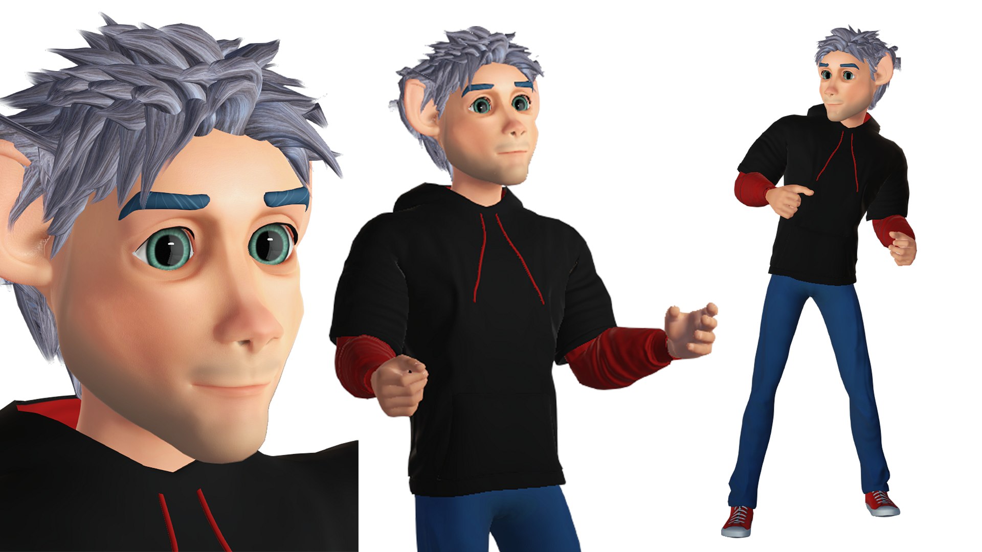 3D Cartoon Rigged Cute Man-Kaigo Character 3D Model Model - TurboSquid ...