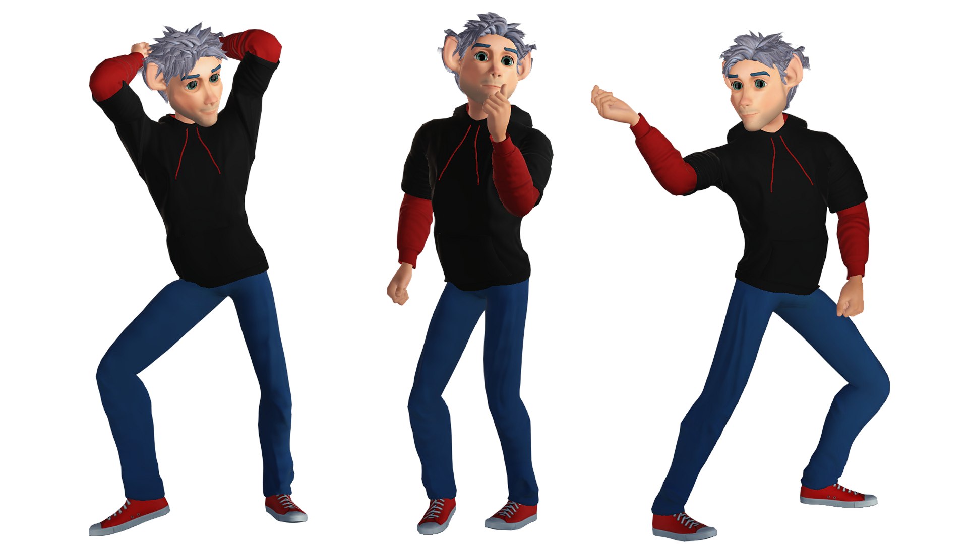 3D Cartoon Rigged Cute Man-Kaigo Character 3D Model Model - TurboSquid ...