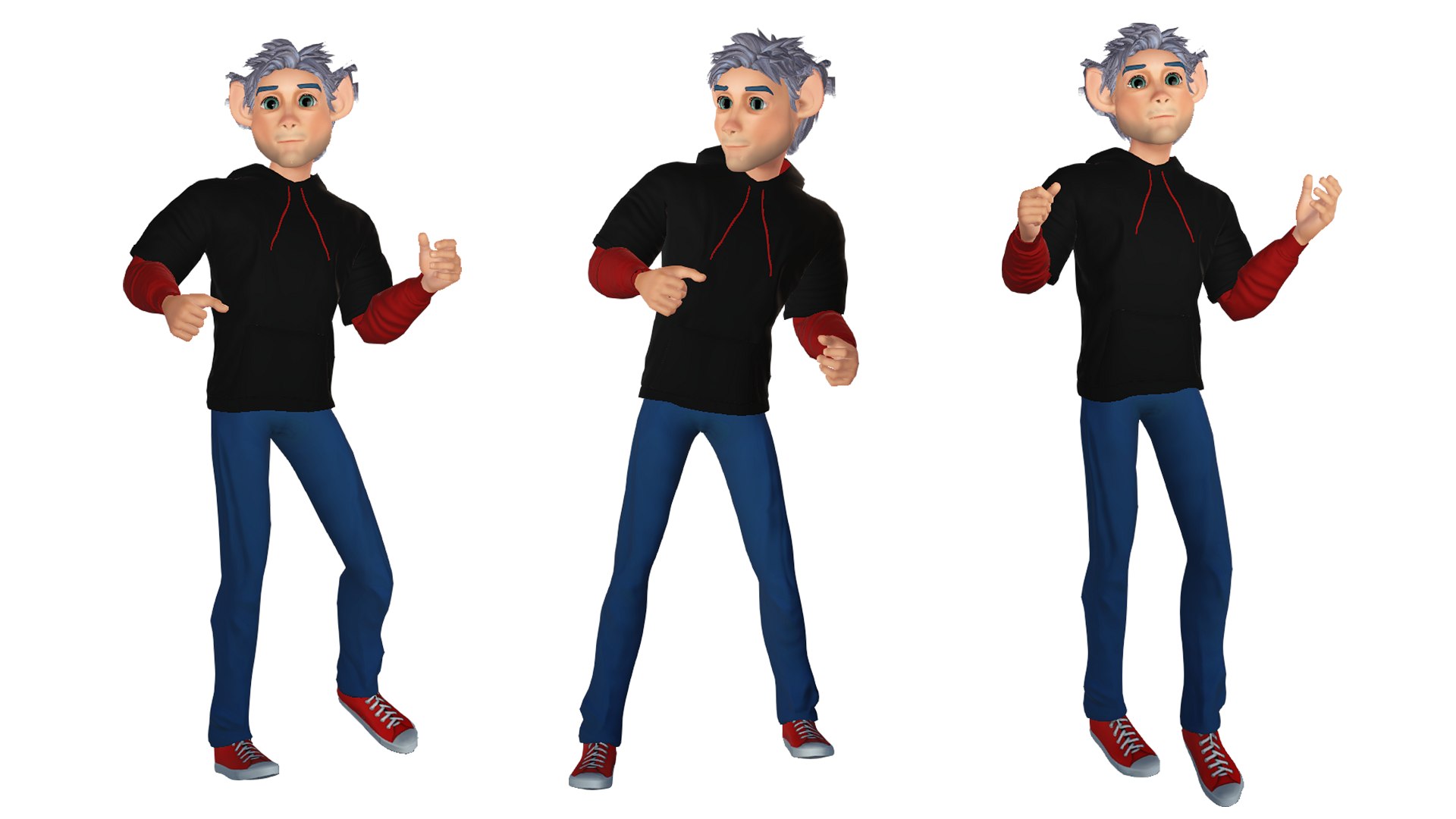 3D Cartoon Rigged Cute Man-Kaigo Character 3D Model Model - TurboSquid ...