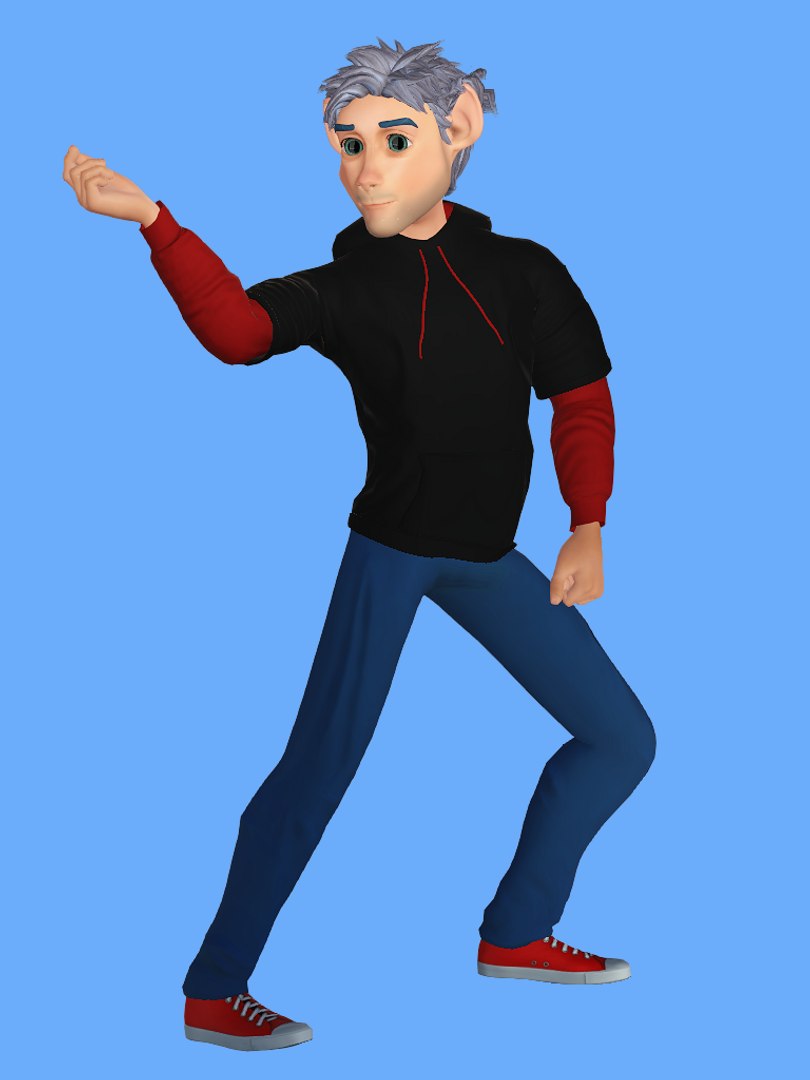 3D Cartoon Rigged Cute Man-Kaigo Character 3D Model Model - TurboSquid ...