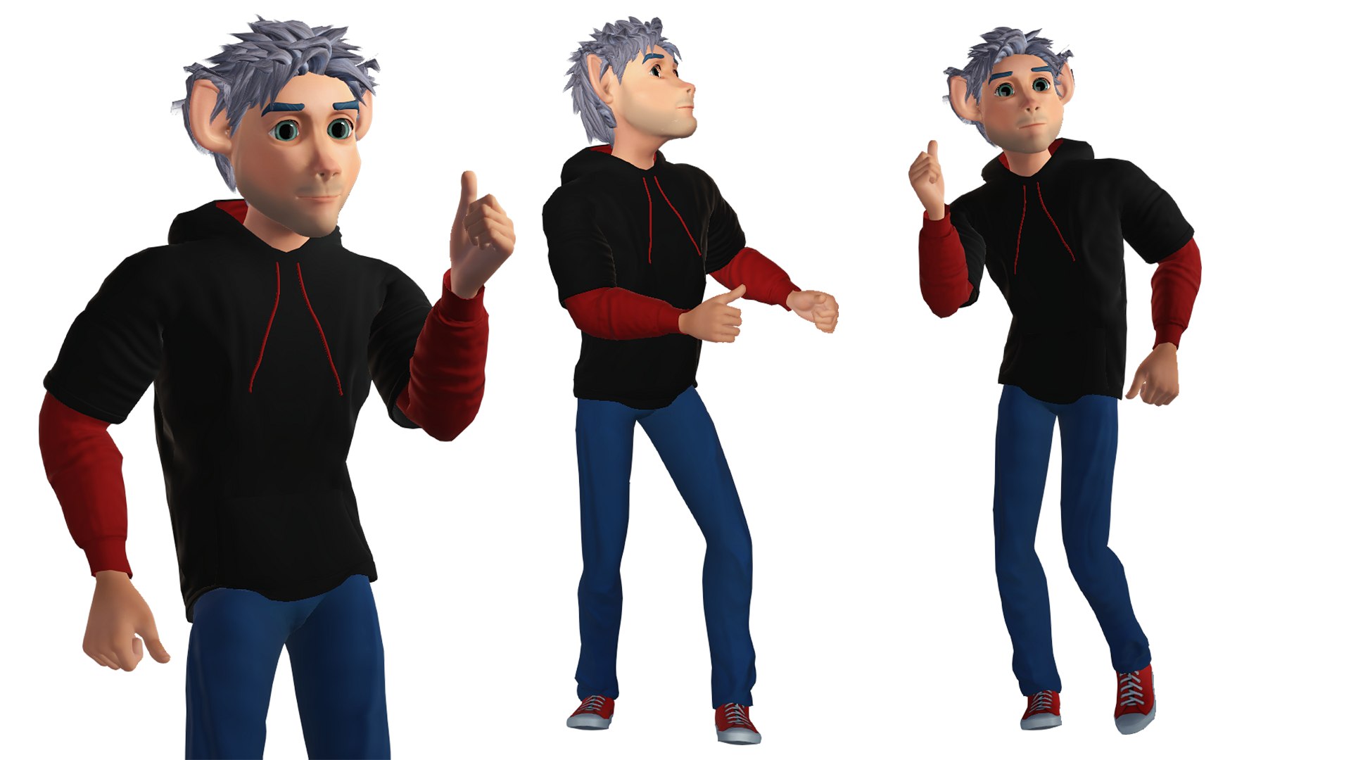 3D Cartoon Rigged Cute Man-Kaigo Character 3D Model Model - TurboSquid ...