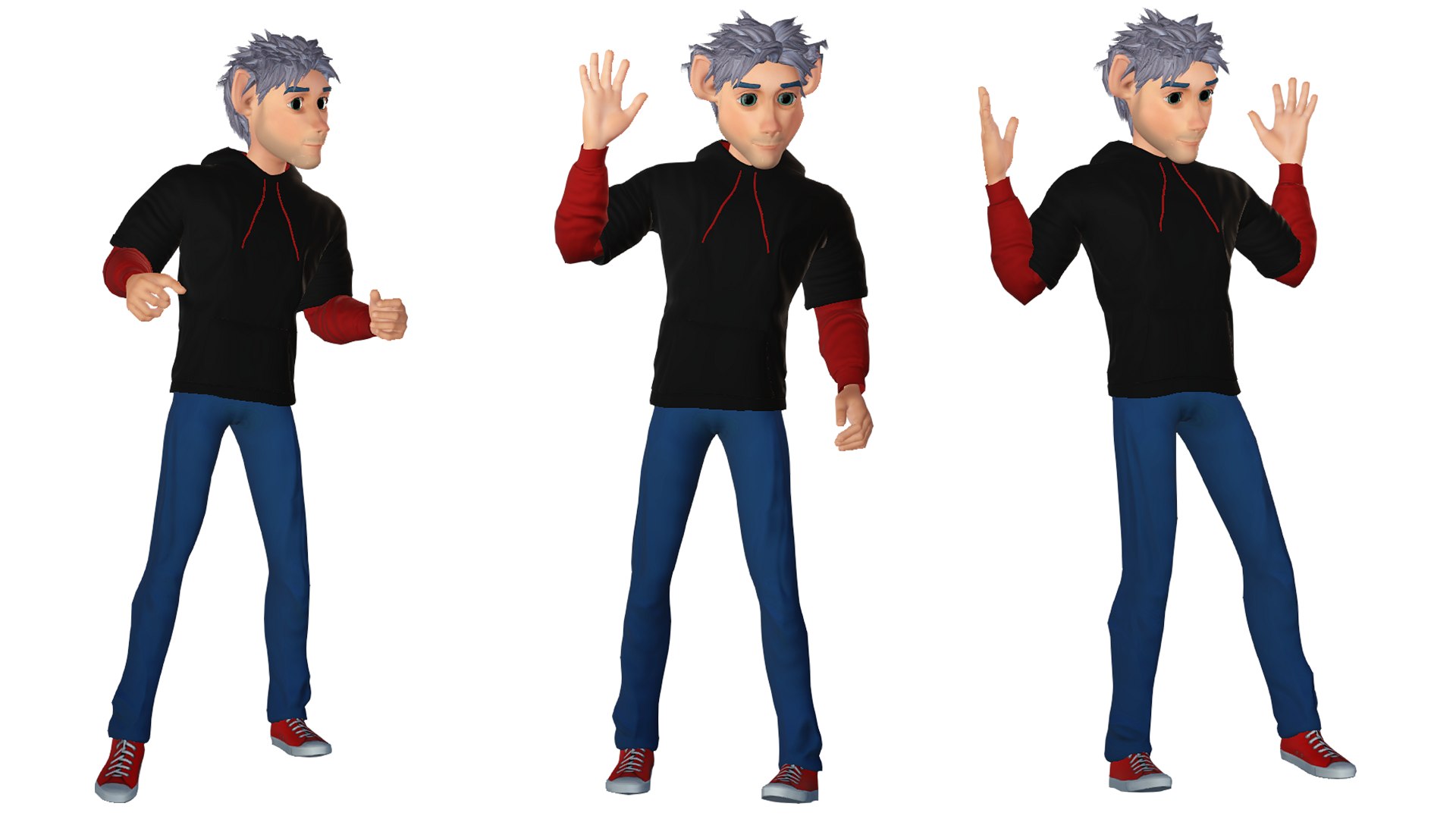 3D Cartoon Rigged Cute Man-Kaigo Character 3D Model Model - TurboSquid ...