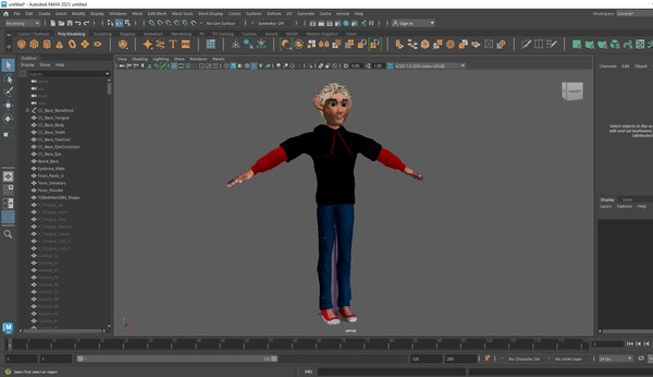 modelo 3d Personaje de hombre-Kaigo lindo aparejado de dibujos animados ...