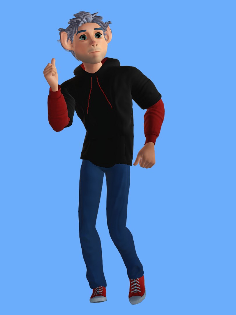 3D Cartoon Rigged Cute Man-Kaigo Character 3D Model Model - TurboSquid ...