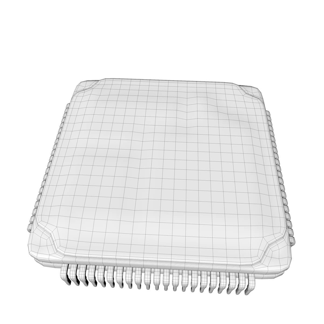 5 Computer Chips 3d Model