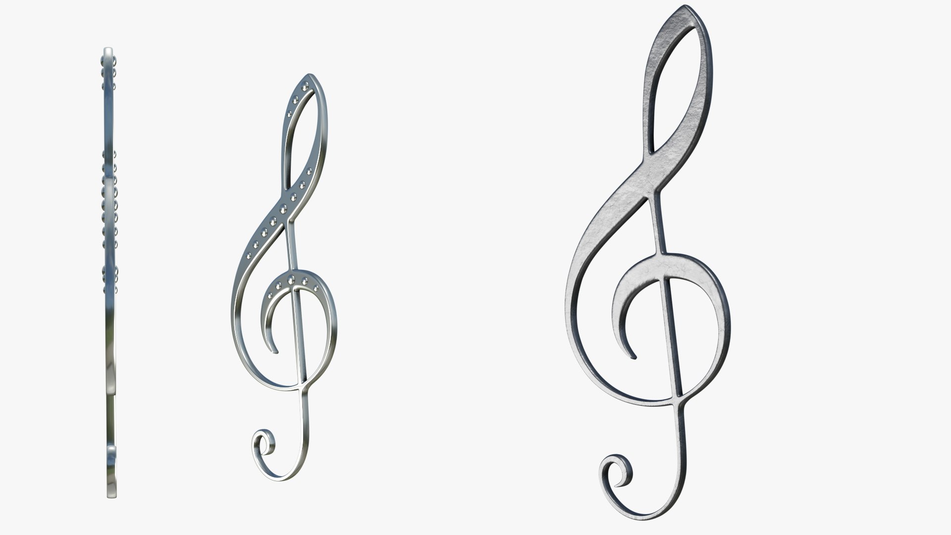 3D Models Of Treble Clef - TurboSquid 2224805