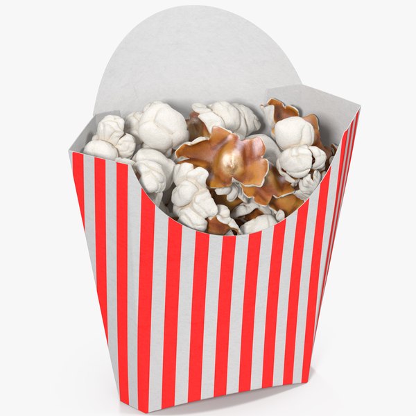 3d popcorn 6 model