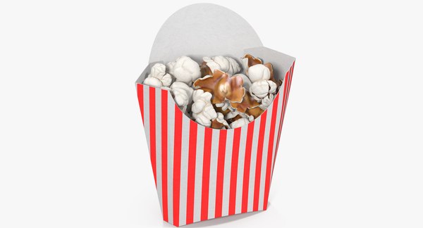 3d popcorn 6 model