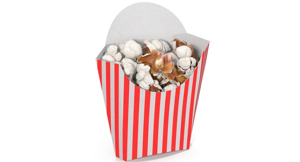 3d popcorn 6 model