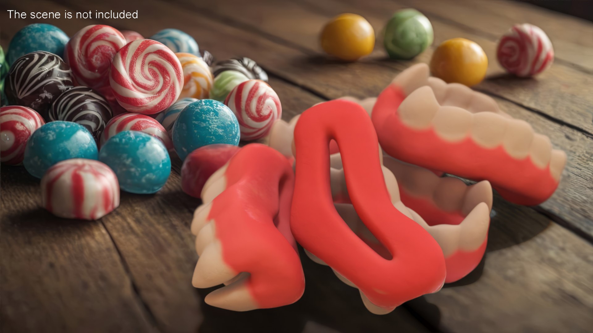 Double Teeth Gummy Candies Batch 3D Model - TurboSquid 2234673