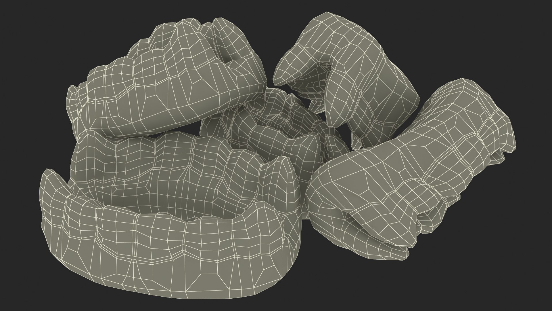 Double Teeth Gummy Candies Batch 3D Model - TurboSquid 2234673