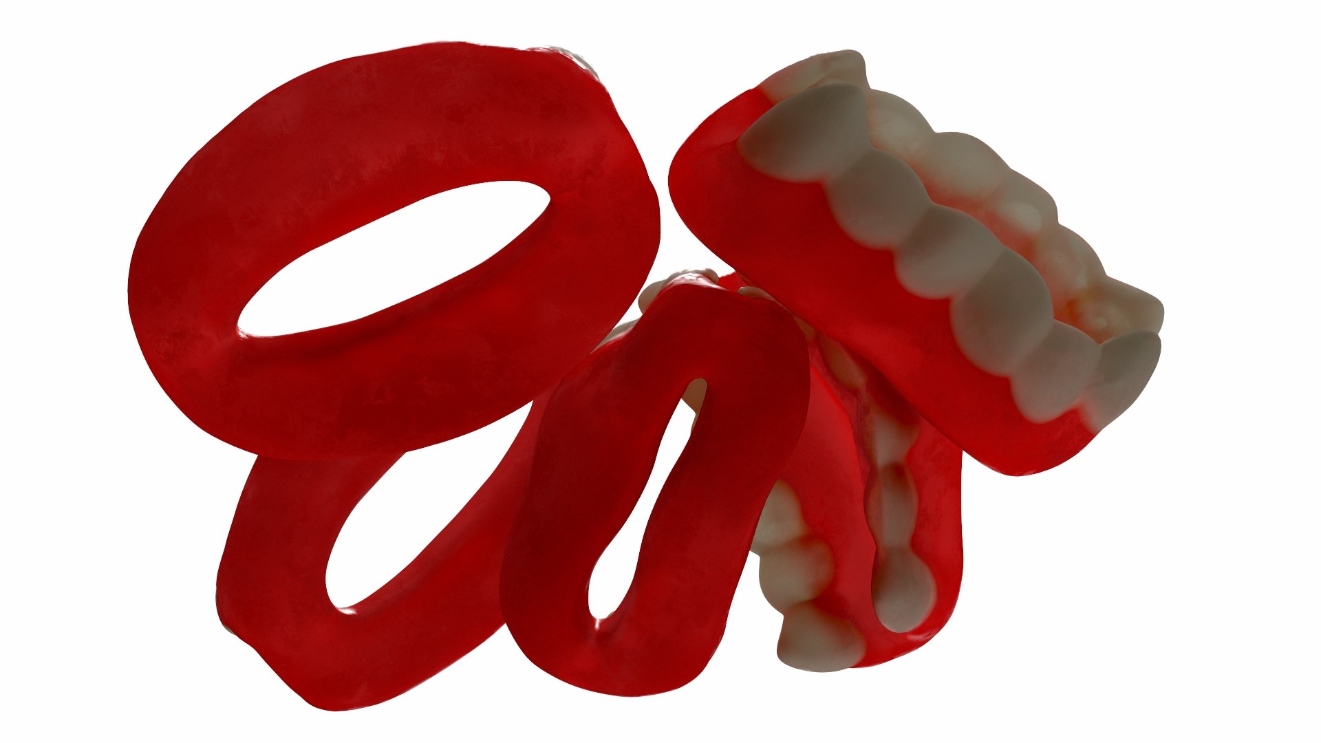 Double Teeth Gummy Candies Batch 3D Model - TurboSquid 2234673