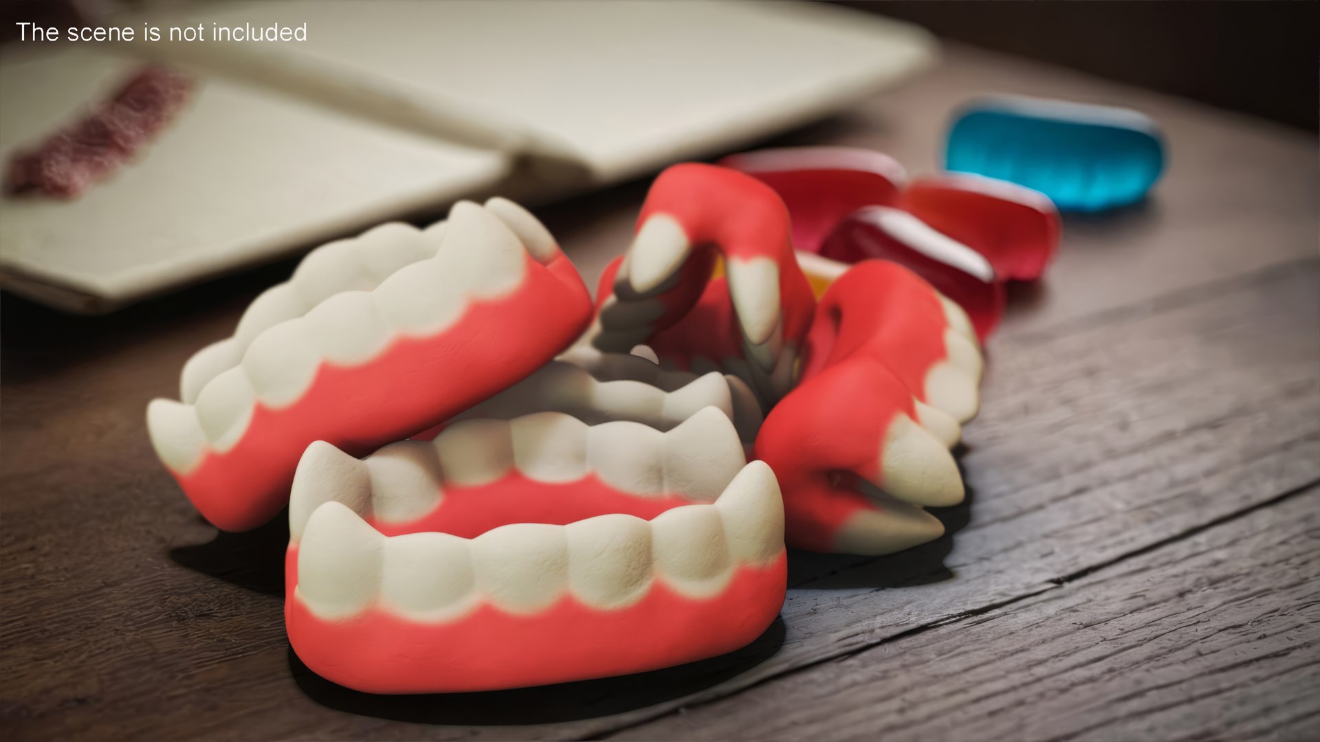 Double Teeth Gummy Candies Batch 3D Model - TurboSquid 2234673