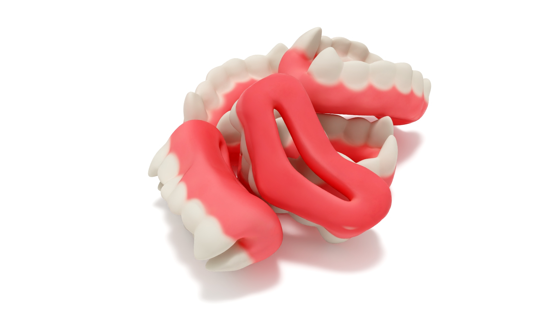 Double Teeth Gummy Candies Batch 3D Model - TurboSquid 2234673