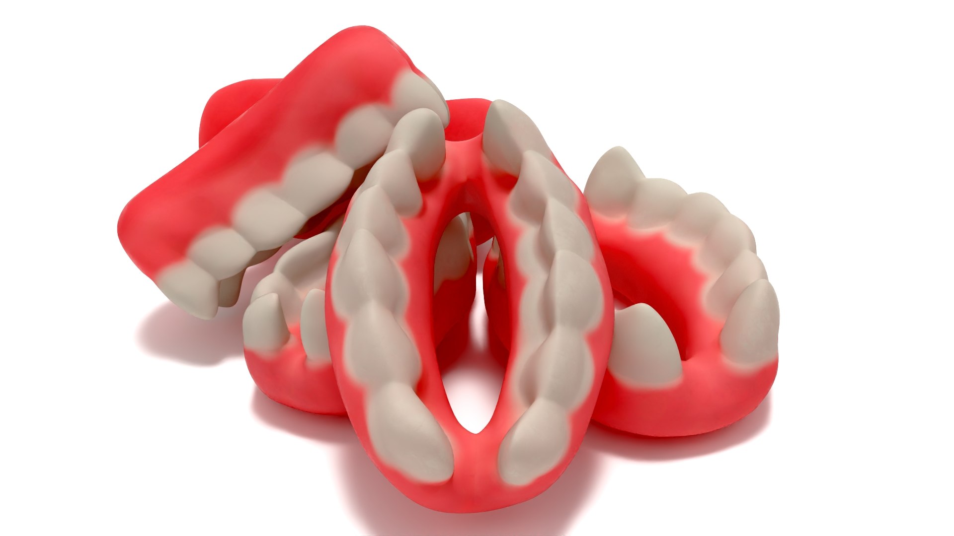 Double Teeth Gummy Candies Batch 3D Model - TurboSquid 2234673