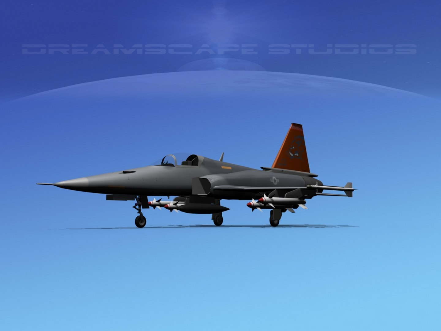 Northrop Tigershark F-20 Fighter 3d Model