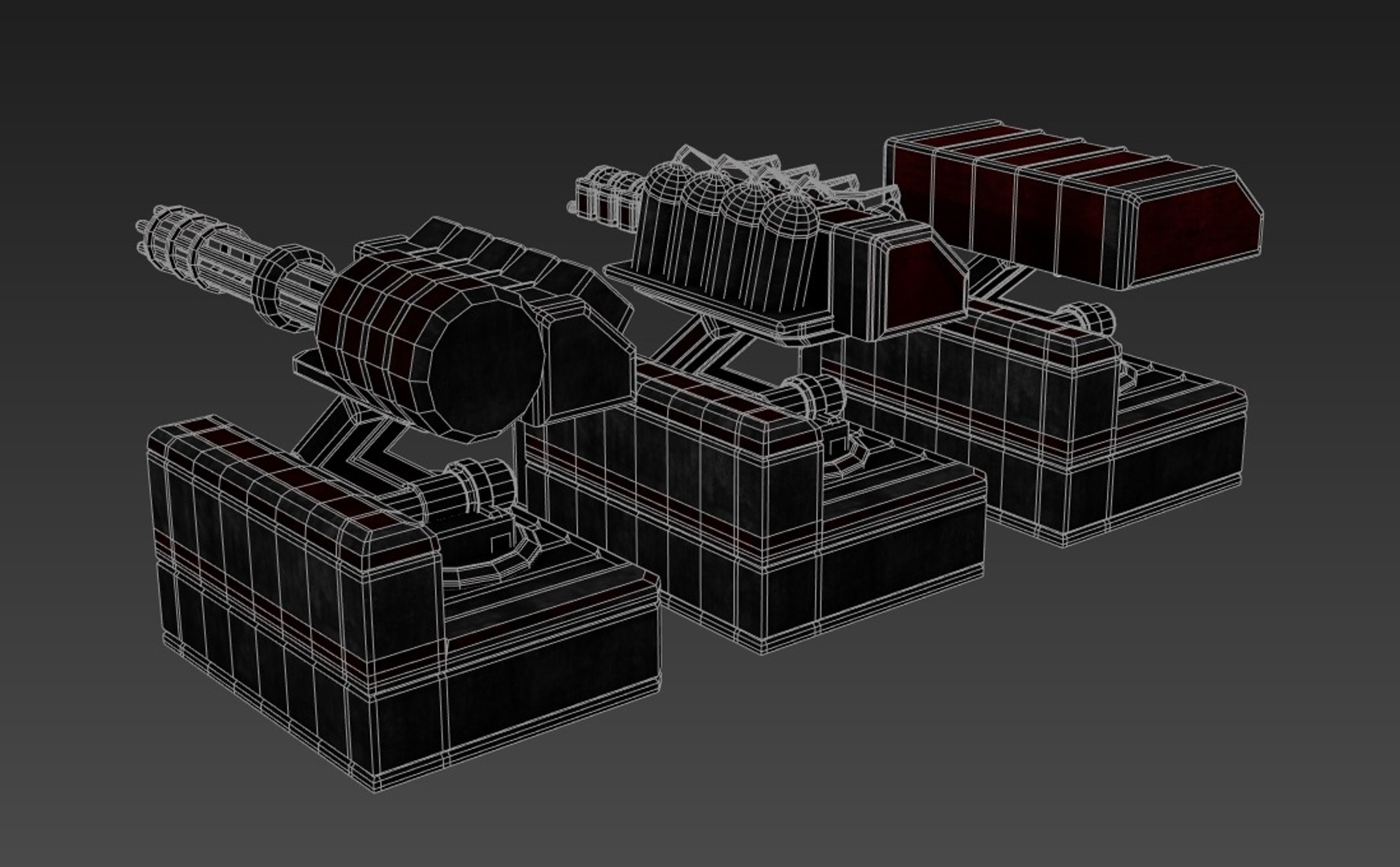 Maya Turrets Towers Enemies