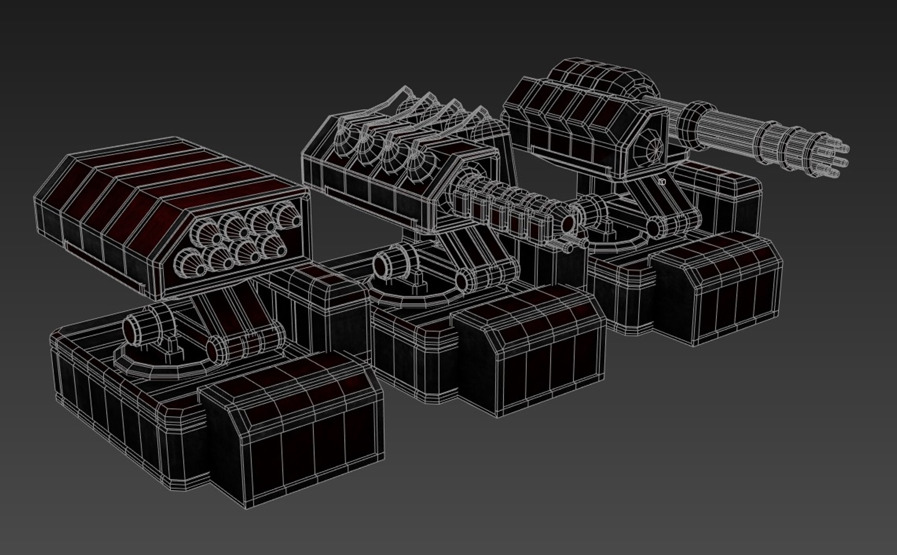 Maya Turrets Towers Enemies
